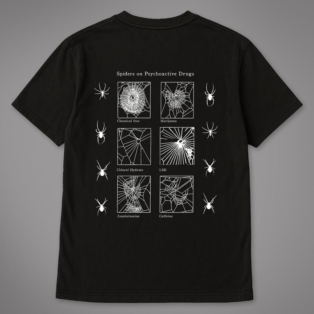 Spiders On Psychoactive Drugs Acid Washed Oversized T-Shirt